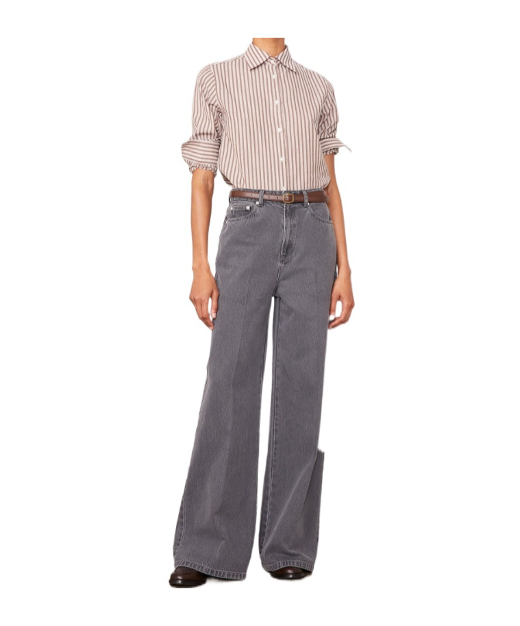 OFFICINE GÉNÉRALE Officine Generale Wide-Leg High-Waisted Jeans